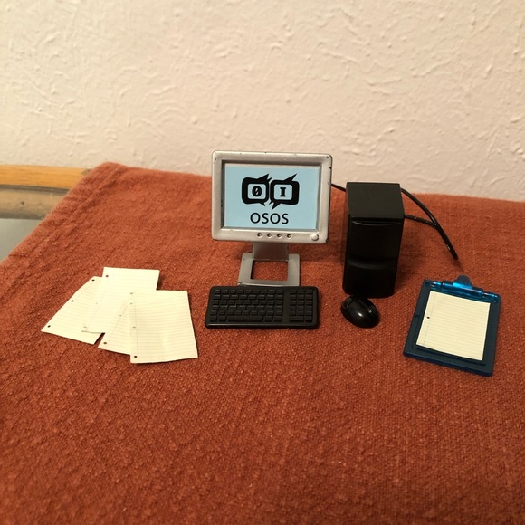 Mattel | Toys | Barbie 204 Fashion Fever Study Set Computer | Poshmark